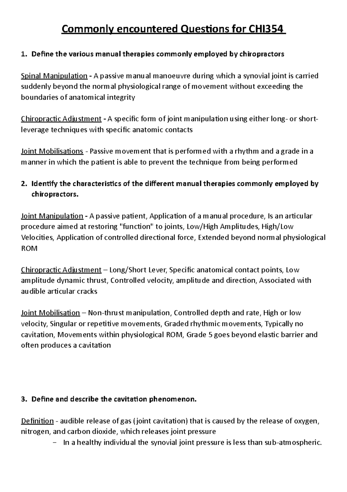 CHI354 Theory EXAM Final - Commonly encountered Questions for CHI ...