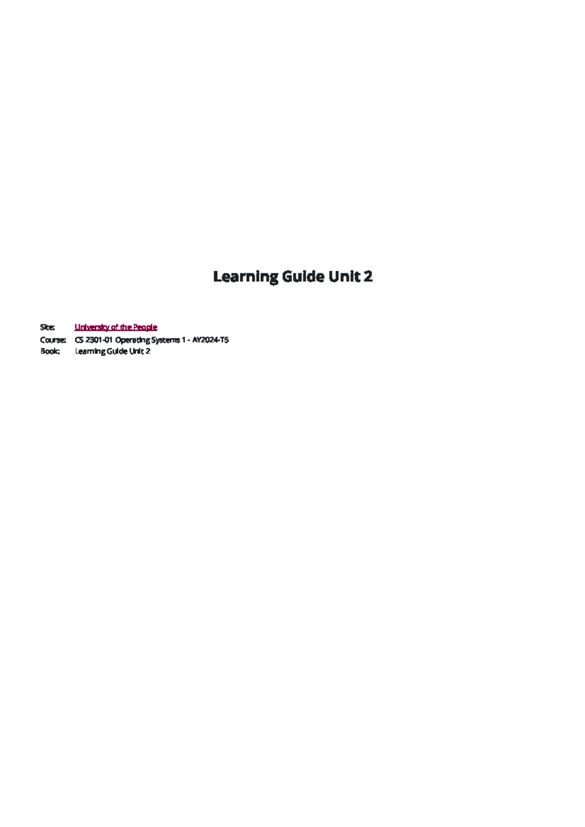 Learning Guide Unit 2 - This is how you can work on your Mac/Windows/Linux environment by just ...