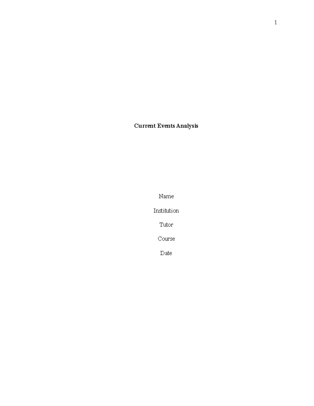 Current events analysis.edited 2 - Current Events Analysis Name ...