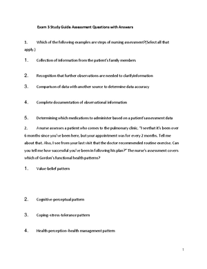 Final Exam Study Guide Advanced Medical Surgical Nursing - Developed ...