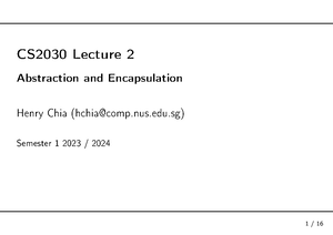 2030SNotes - Programming Methodology II CS2030S Notes - 4/9/2021 0 ...