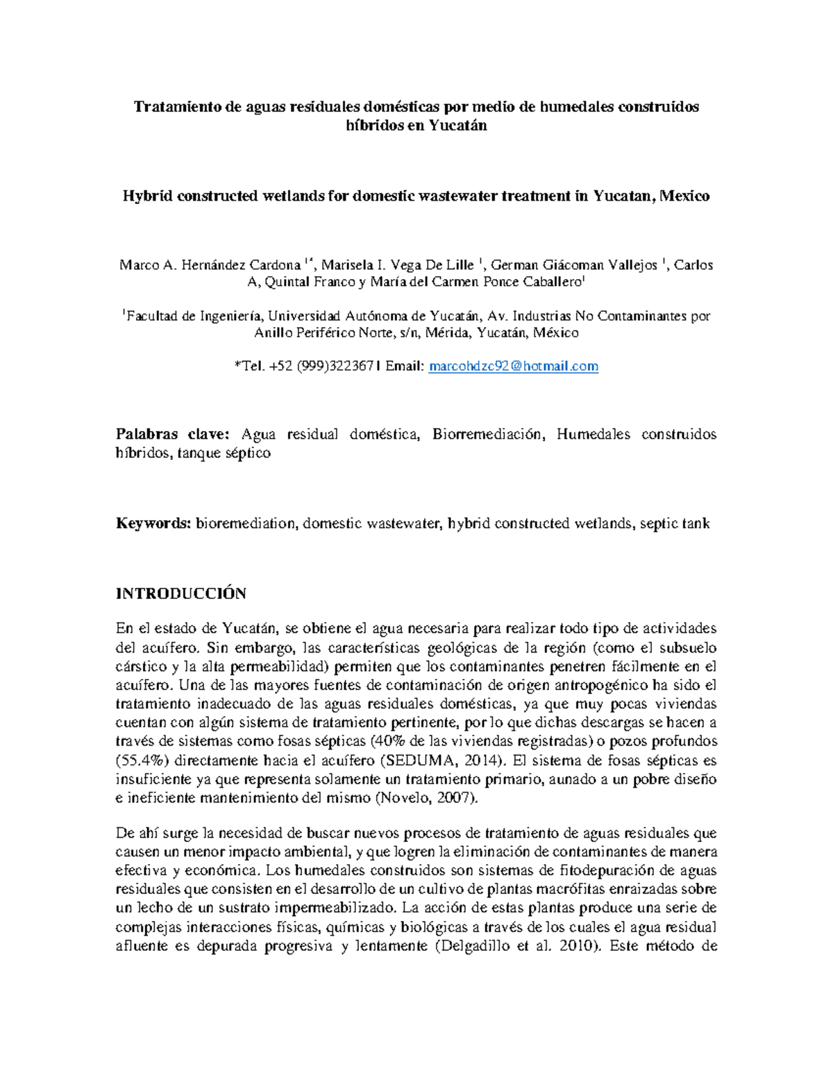geologia tarea 123 - Tratamiento de aguas residuales domésticas por medio de humedales ...