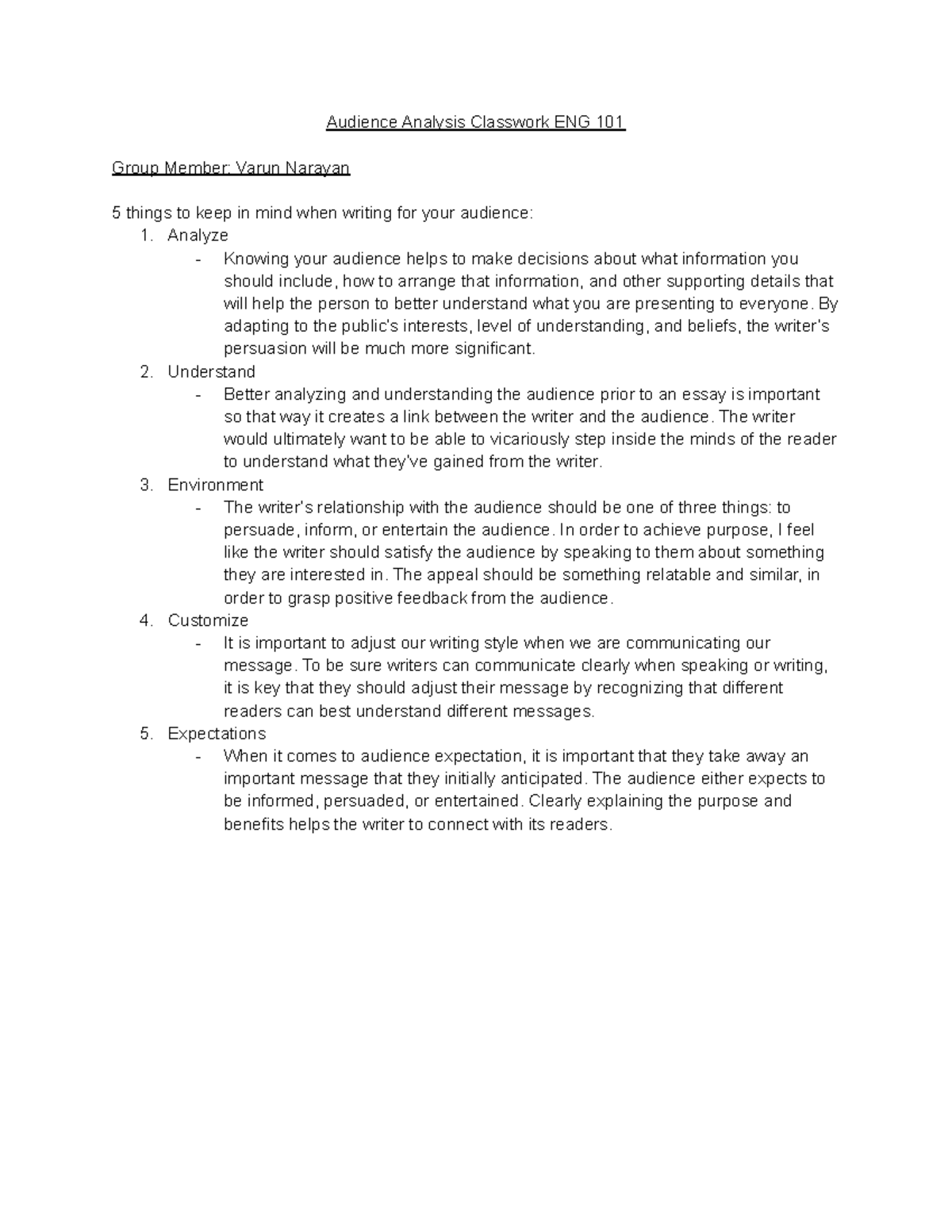 Audience Analysis - Analyze - Knowing your audience helps to make ...
