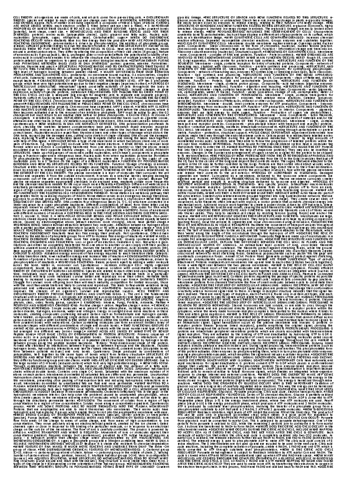 Memory AID CELL THEORY All Organisms Are Made Of Cells And All