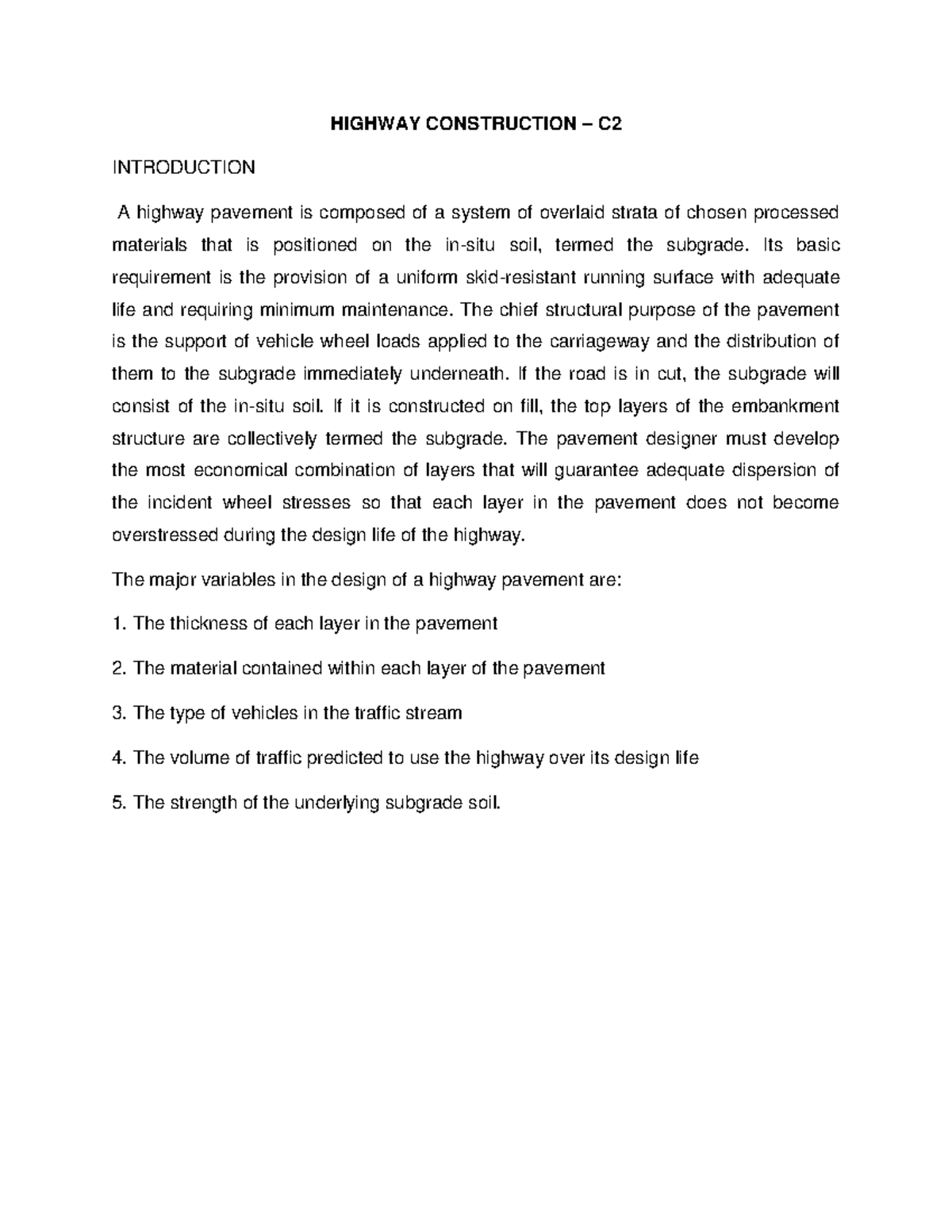 C2- Different Types OF Highway Pavements AND Construction Materials ...