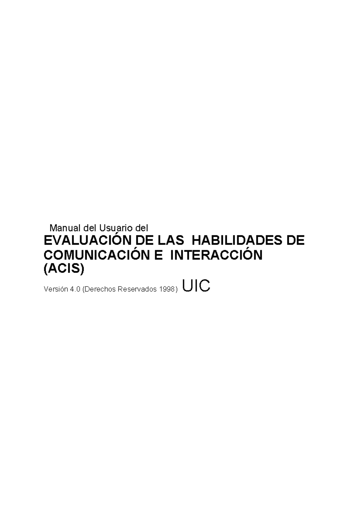 Spanish-ACIS - Manual del Usuario del EVALUACIÓN DE LAS HABILIDADES DE ...