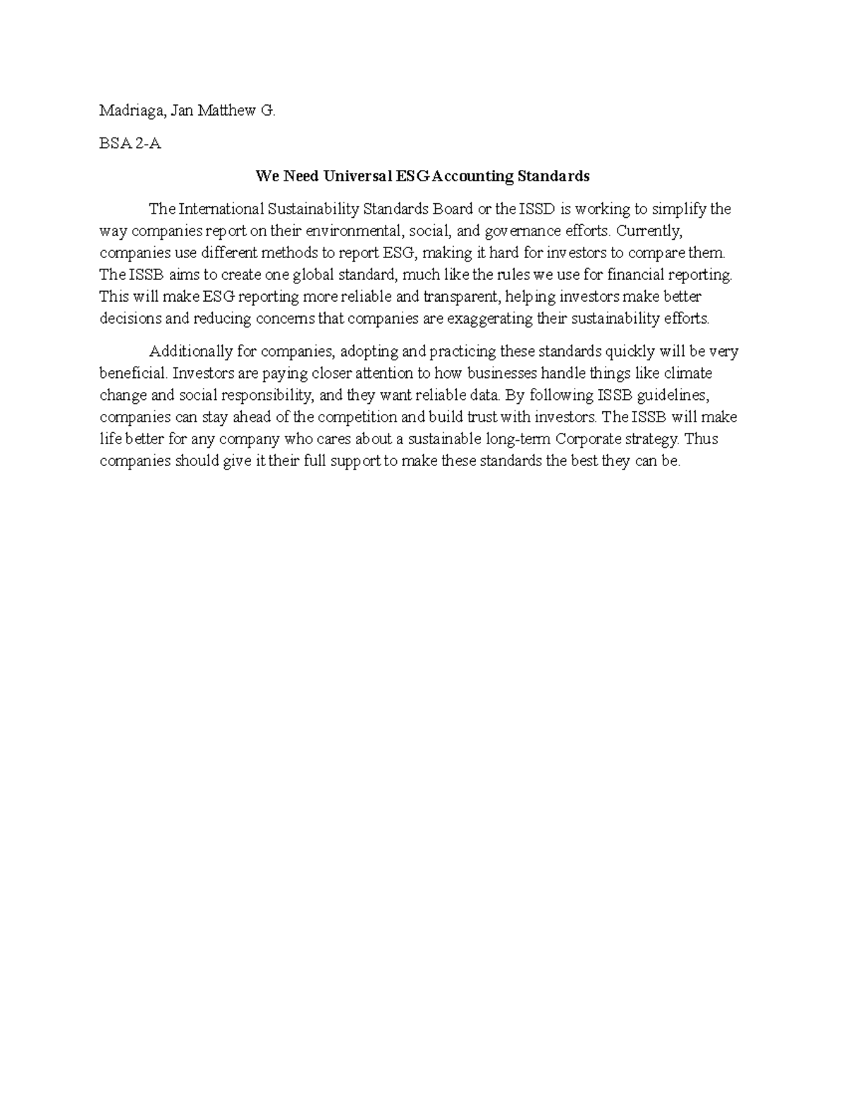 Part Cor Assignment - for business law - Madriaga, Jan Matthew G. BSA 2 ...