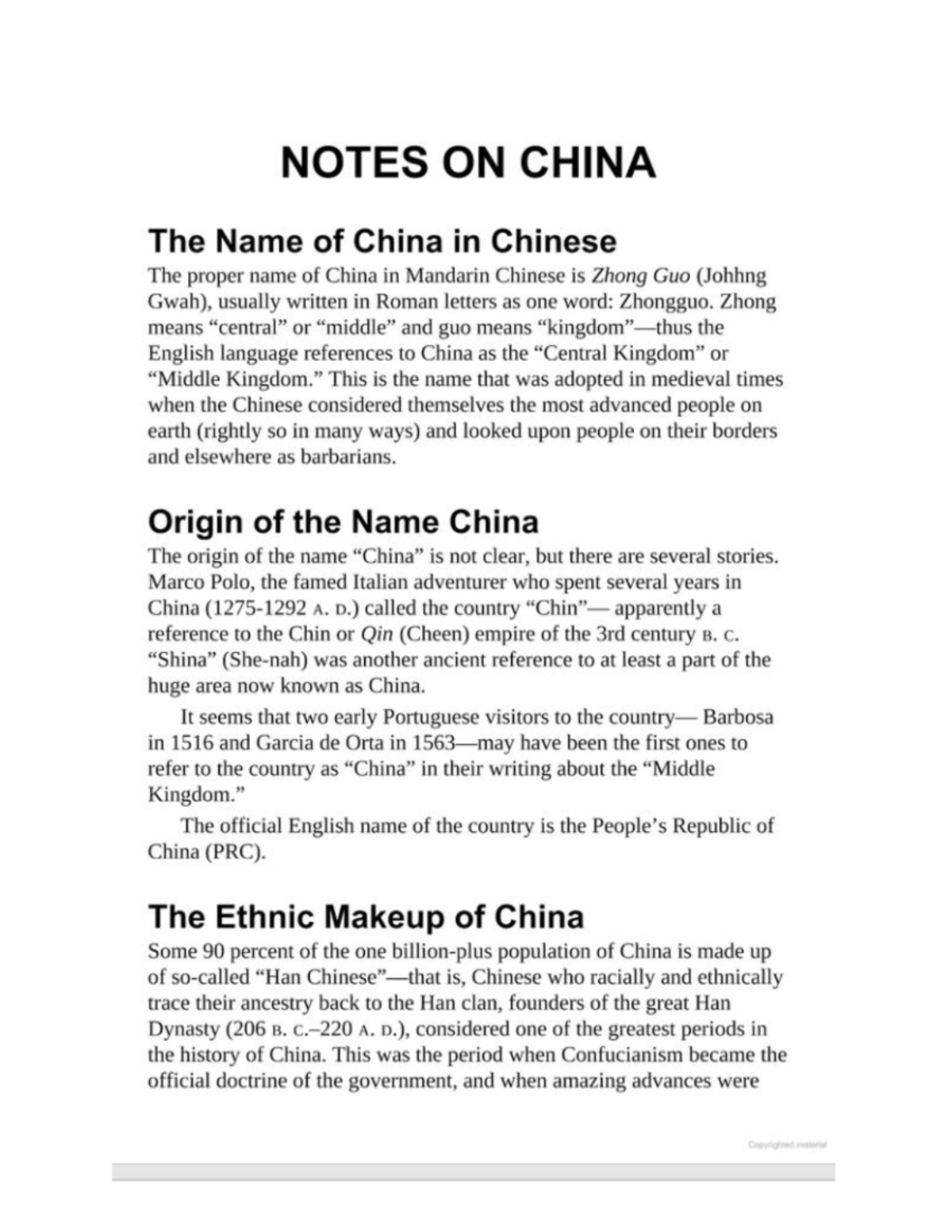 Quiz 1 reading materials - CHIN 1122 - Studocu