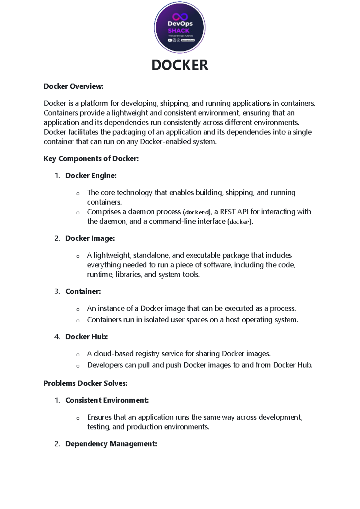 Docker 3 Docker Notes Docker Docker Overview Docker Is A Platform For Developing Shipping