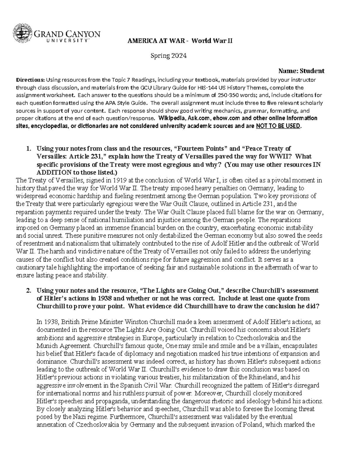 Topic 7 America at War World War 2 - AMERICA AT WAR - World War II ...