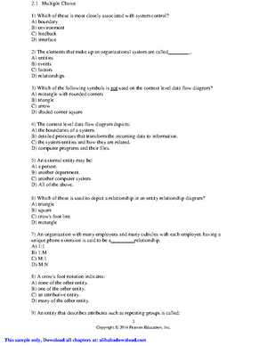 System Analysis And Design -Question Bank - Course: Systems Analysis ...