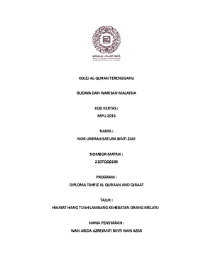 Kertas cadangan tajuk KKPA 2023 - KERTAS CADANGAN [PROPOSAL KERJA ...