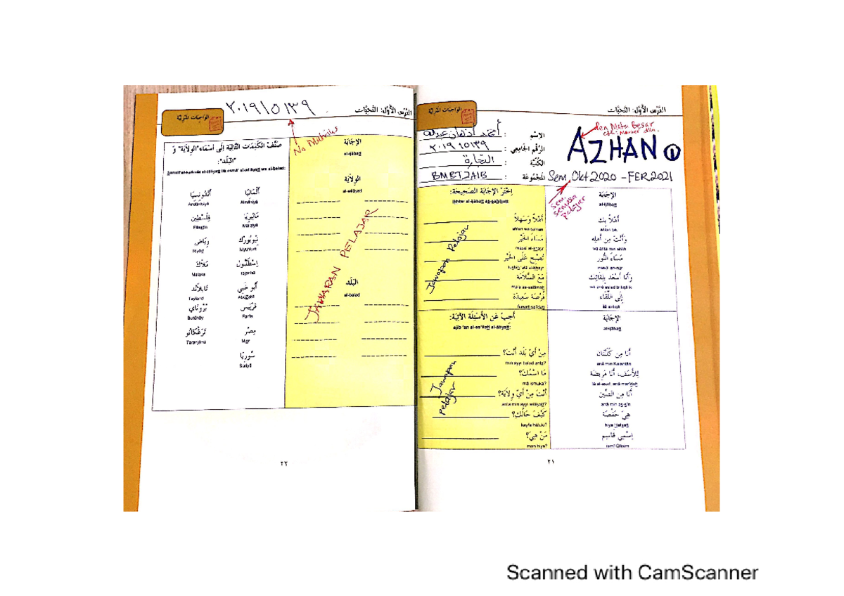 Question book 16-11-2020 19 - Foundation Arabic (level II) - Studocu