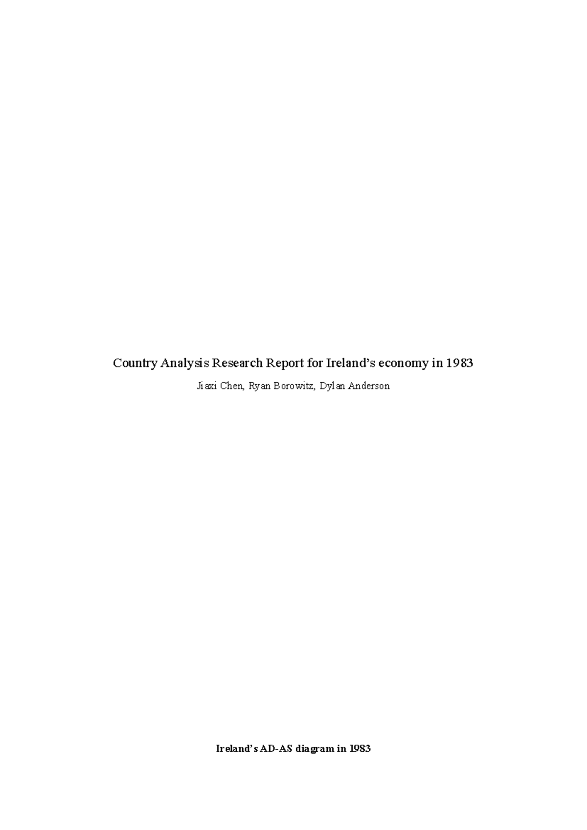 Ireland report final - Country Analysis Research Report for Ireland’s ...