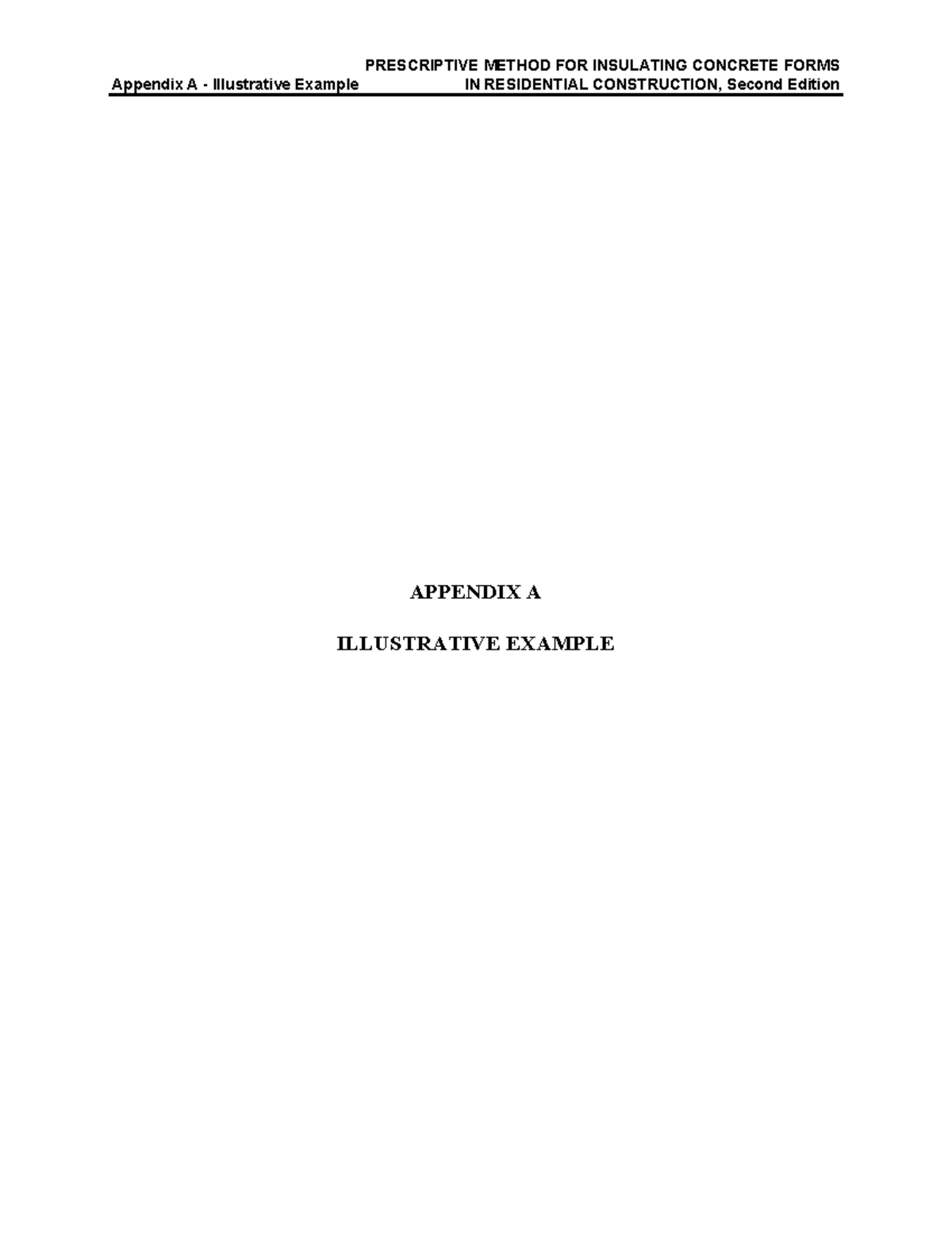 Prescriptive method for icf 2 edition appendix - Appendix A ...