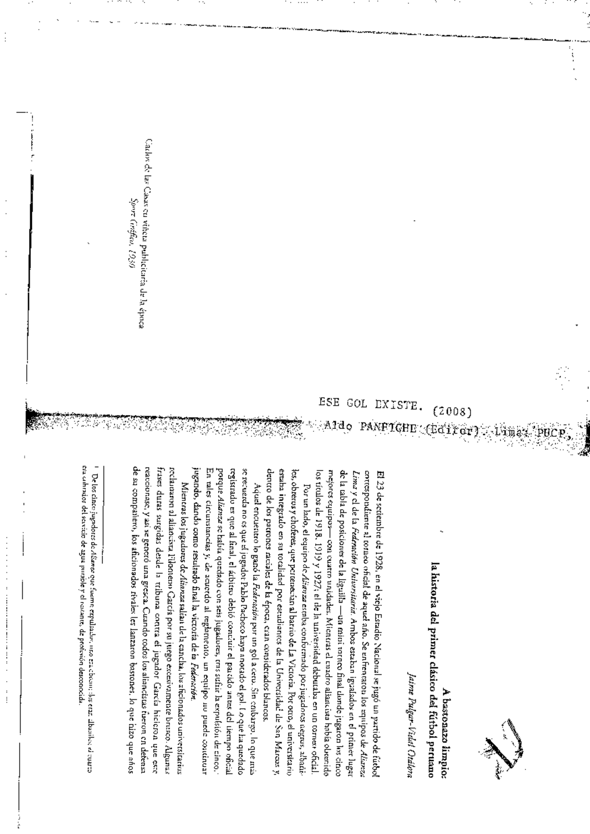 A bastonazo limpio - Texto - Limin A bastonazo limpio: la historia del ...