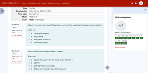 Prelim Quiz 2 AI Prompt Engineering - Question 1 Correct Mark 1 out of 1. Flag question Question ...