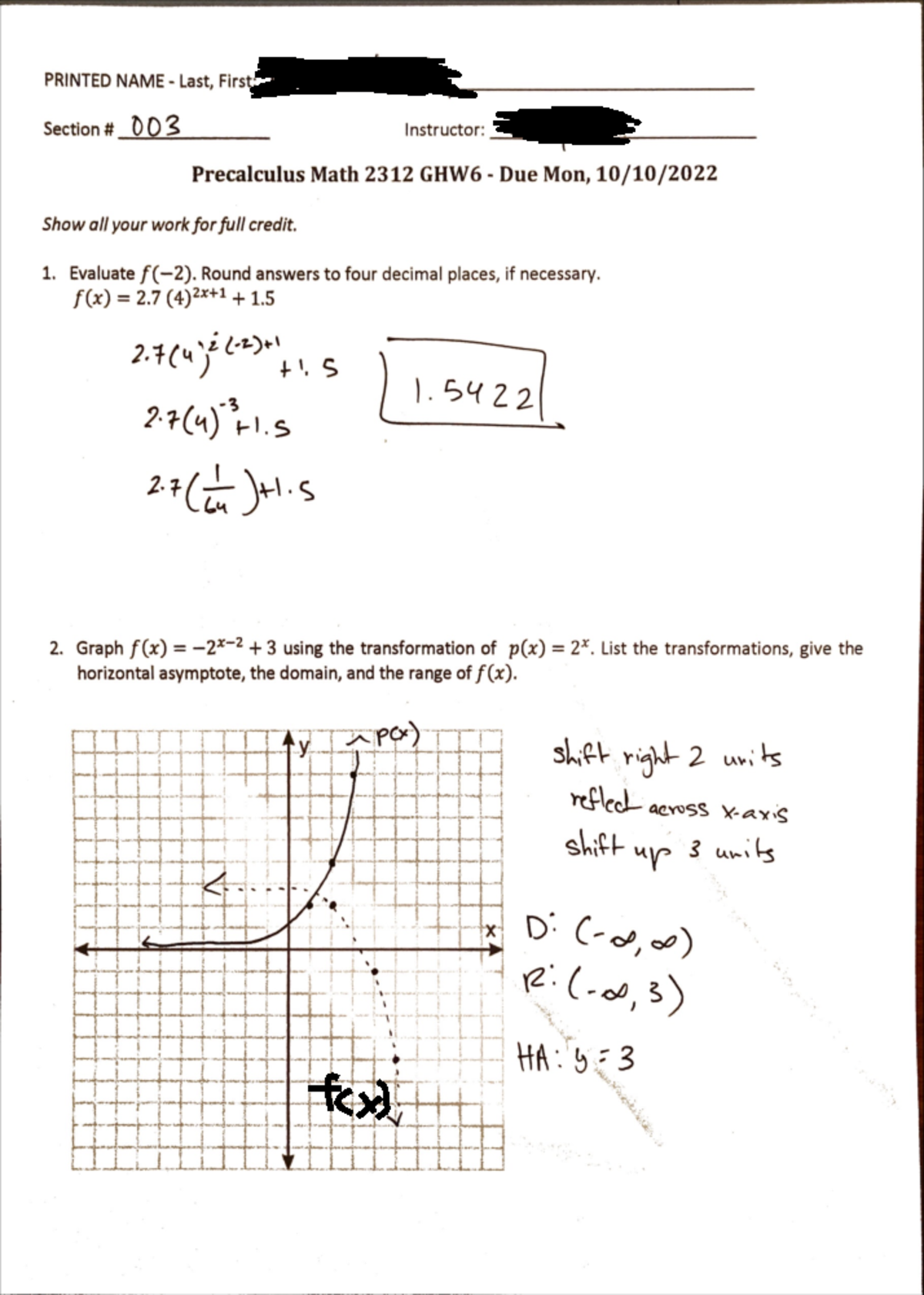 GHW6 - Homework 6 - MATH 2312 - Studocu