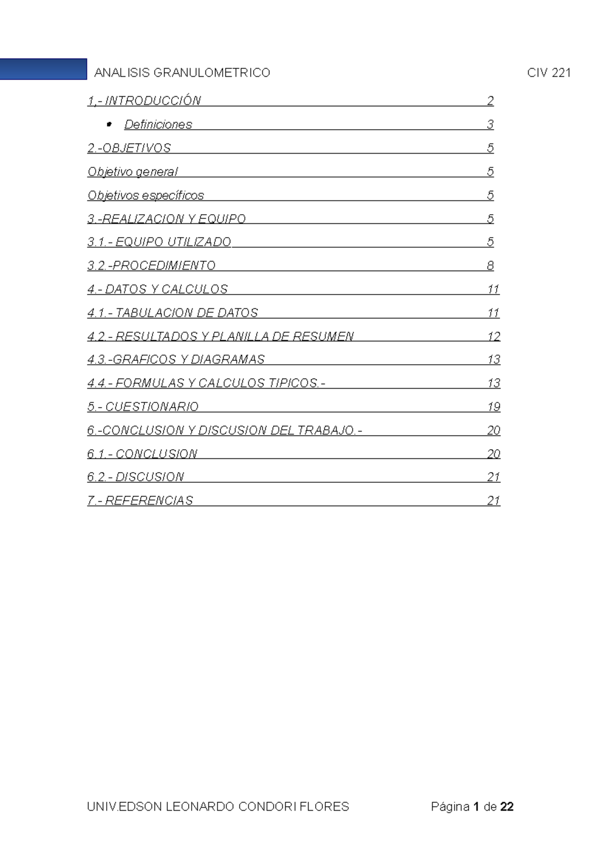 Practica N4 - informe - PRÁCTICA N° ANALISIS GRANULOMETRICO (AASHTO M ...