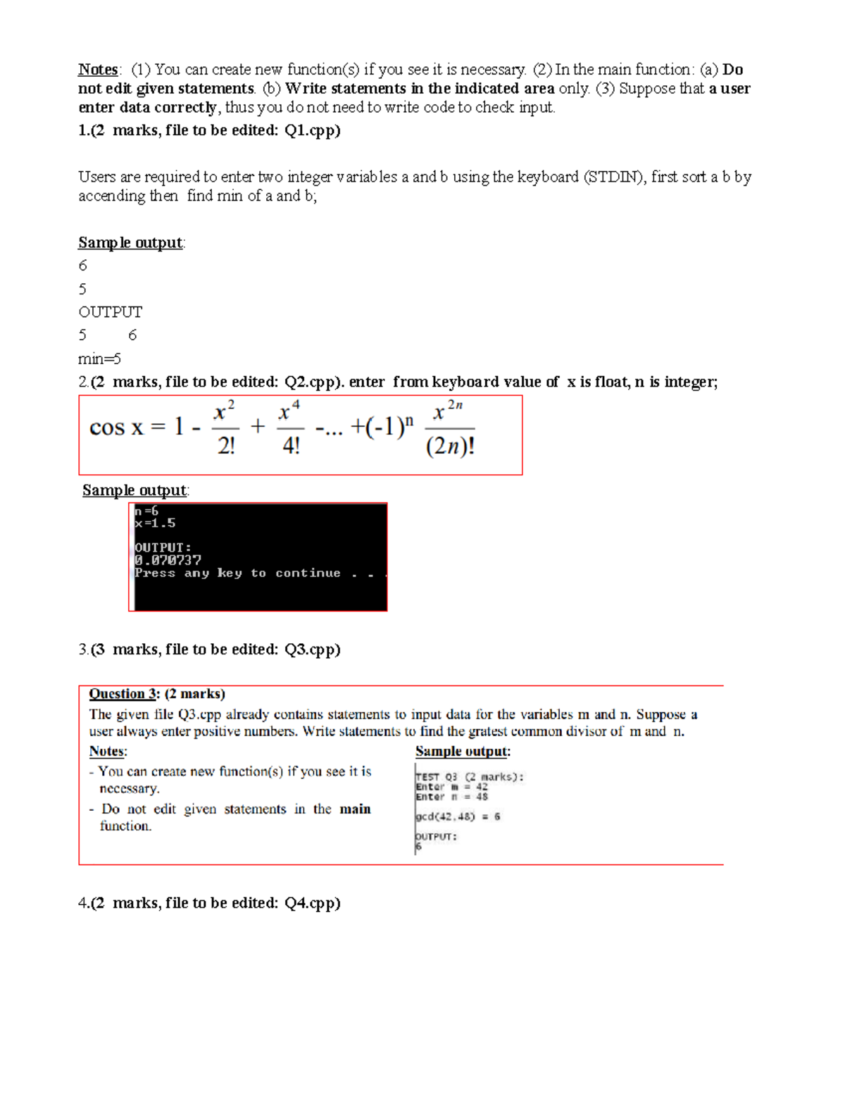 Prf192 De1 Hhhhh Notes 1 You Can Create New Functions If You See 