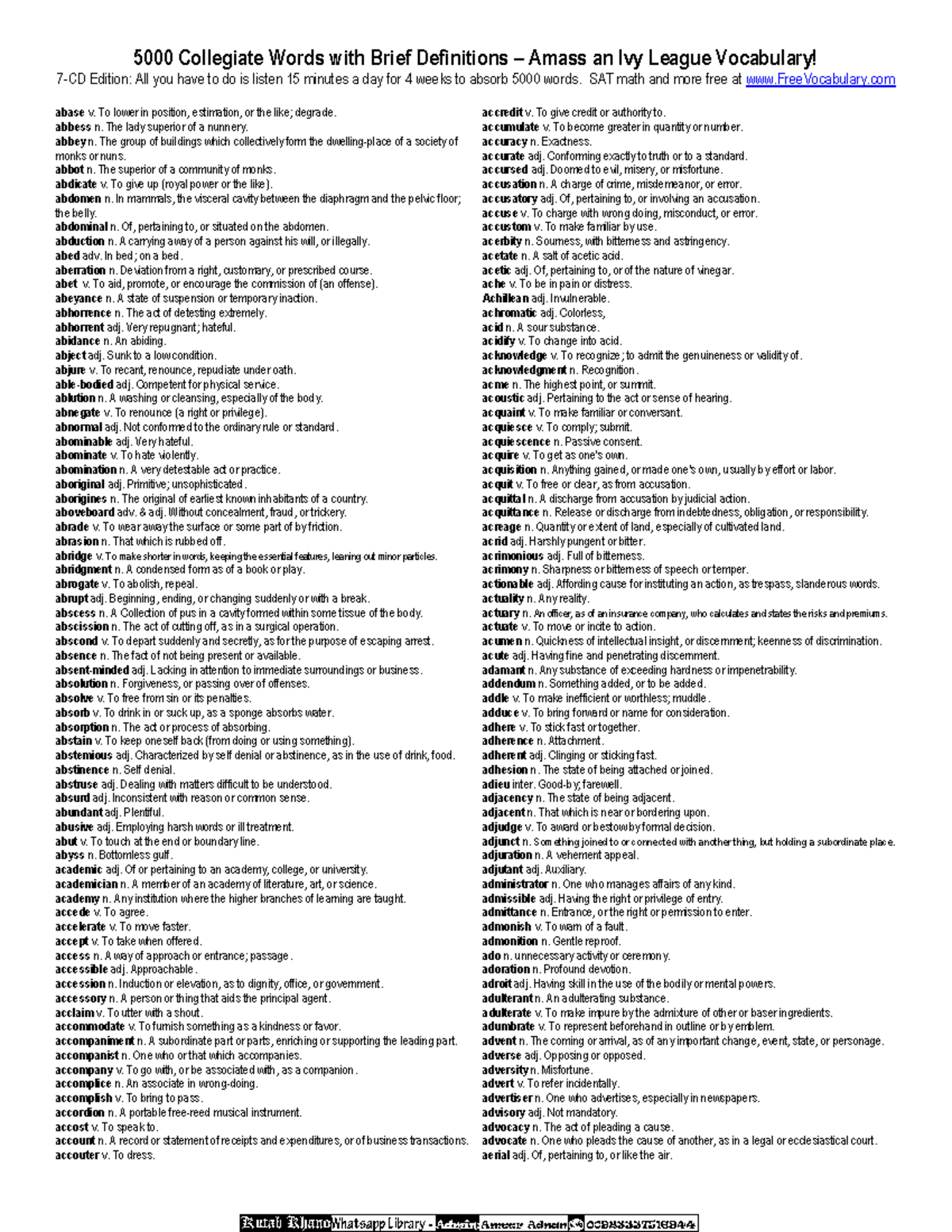 Vocabulary 5000 words - English - 7-CD Edition: All you have to do is ...