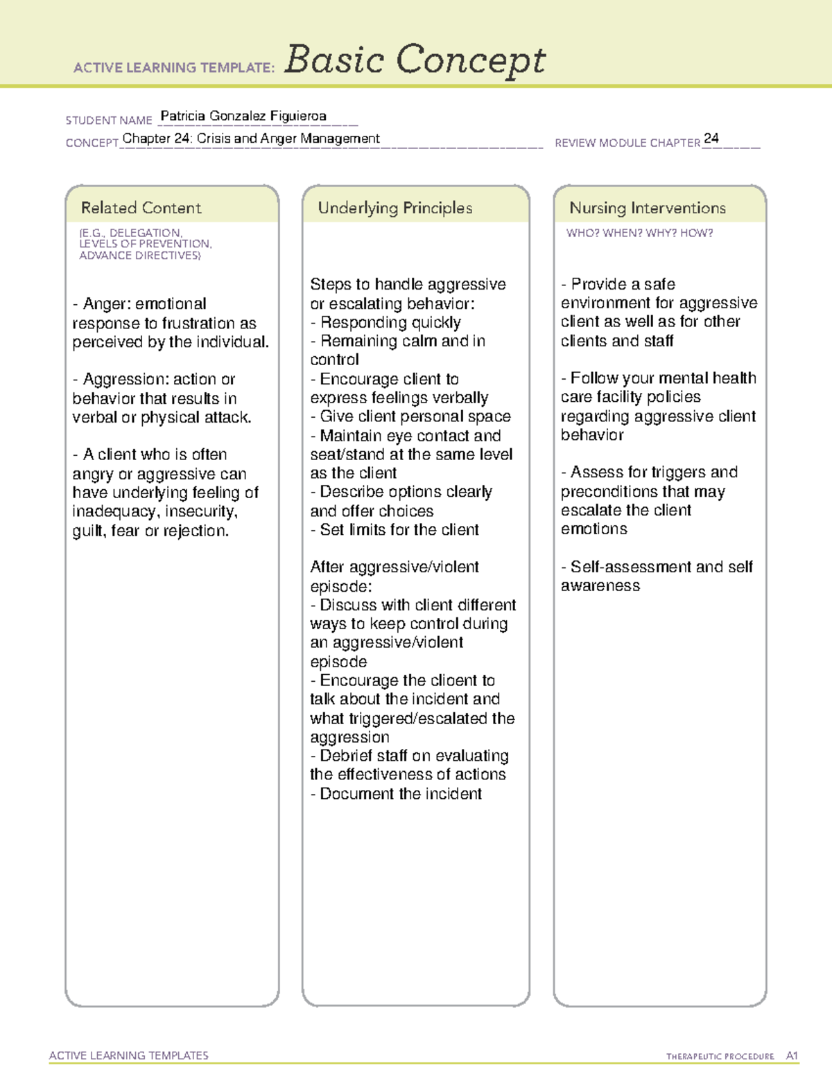 Active Learning Template Basic Concept Nursing Process - MSN6010L ...