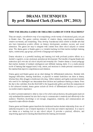 New Drama Teacher Toolkit - Drama Teacher A C A D E M Y ####### New ...