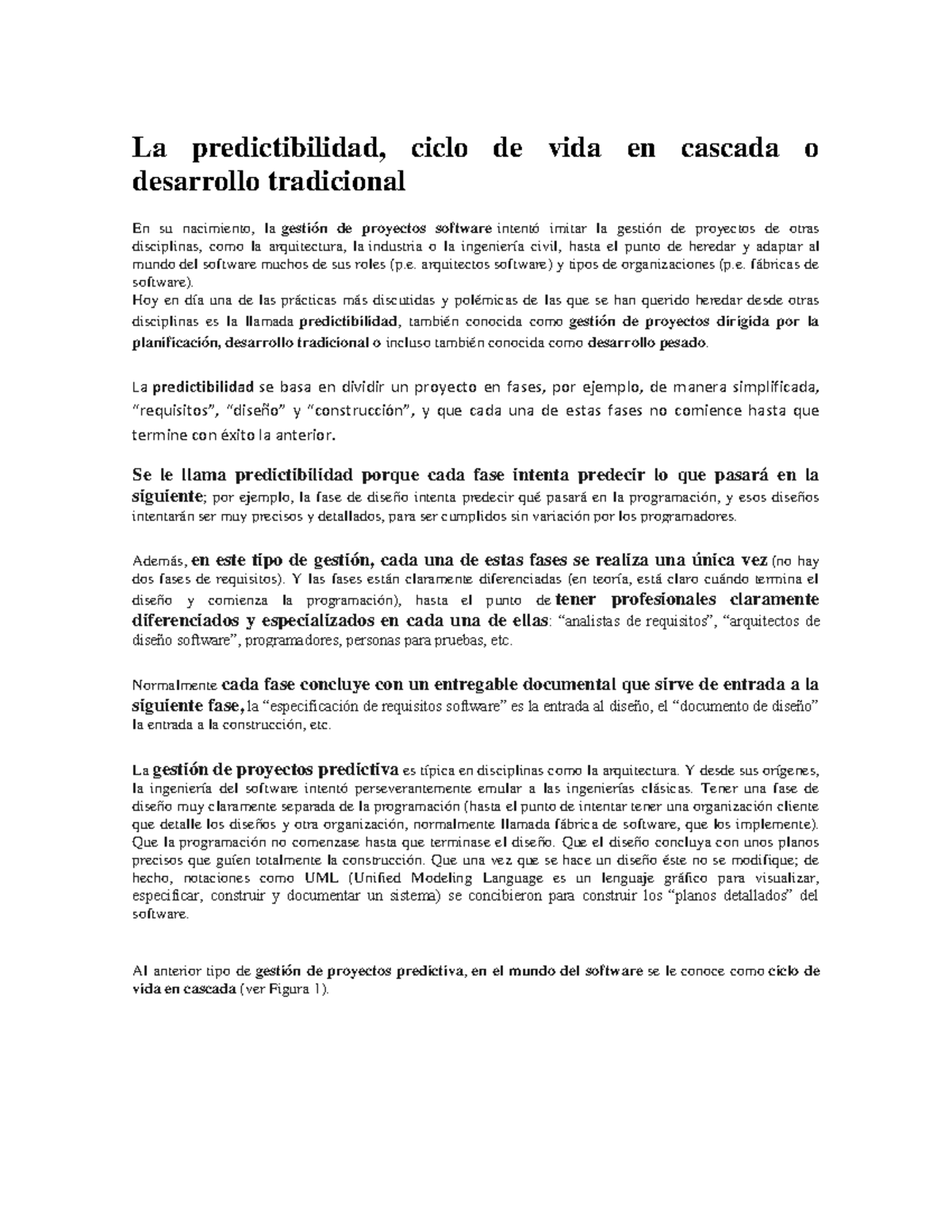 1.La predictibilidad - Unidad 3 - La predictibilidad, ciclo de vida en ...