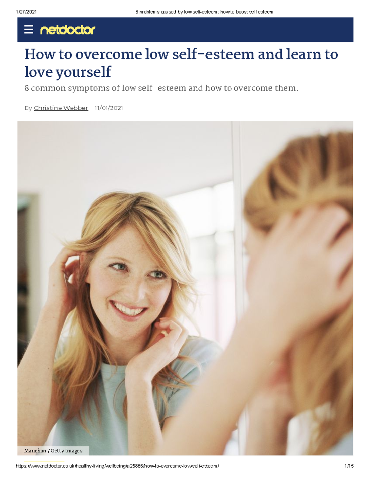 8 problems caused by low self-esteem Webber - How to overcome low self ...