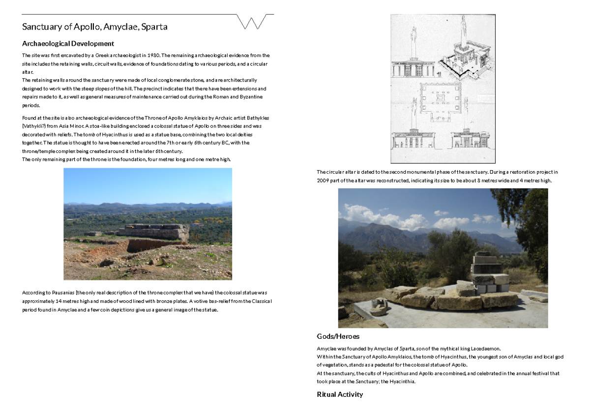 Sanctuary of Apollo, Amyclae, Sparta - Sanctuary of Apollo, Amyclae ...