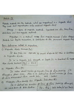 18PYB101J Module 3 Notes - Physics : Electromagnetic Theory, Quantum ...