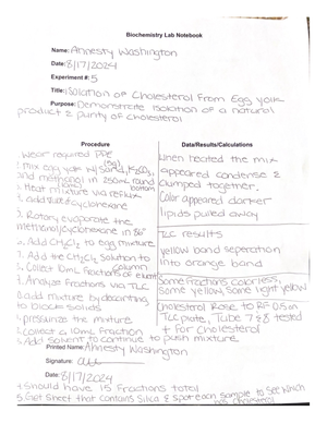 Biochemistry Lab Report 1 - Experiment #: 1 Title: Video and Lab Report ...