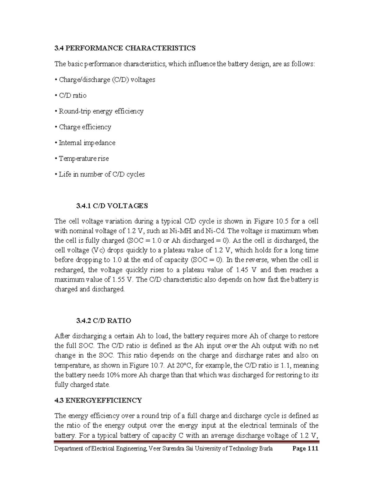 Renewable Energy New Unit-23 - 3 PERFORMANCE CHARACTERISTICS The basic ...
