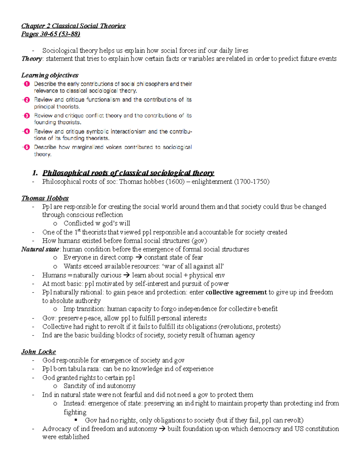Chapter 2 Classical Social Theories - Chapter 2 Classical Social ...