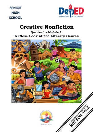 SHS SLM-CNF MELC7 - Modules - Creative Nonfiction Module 7 SHS HUMMS ...