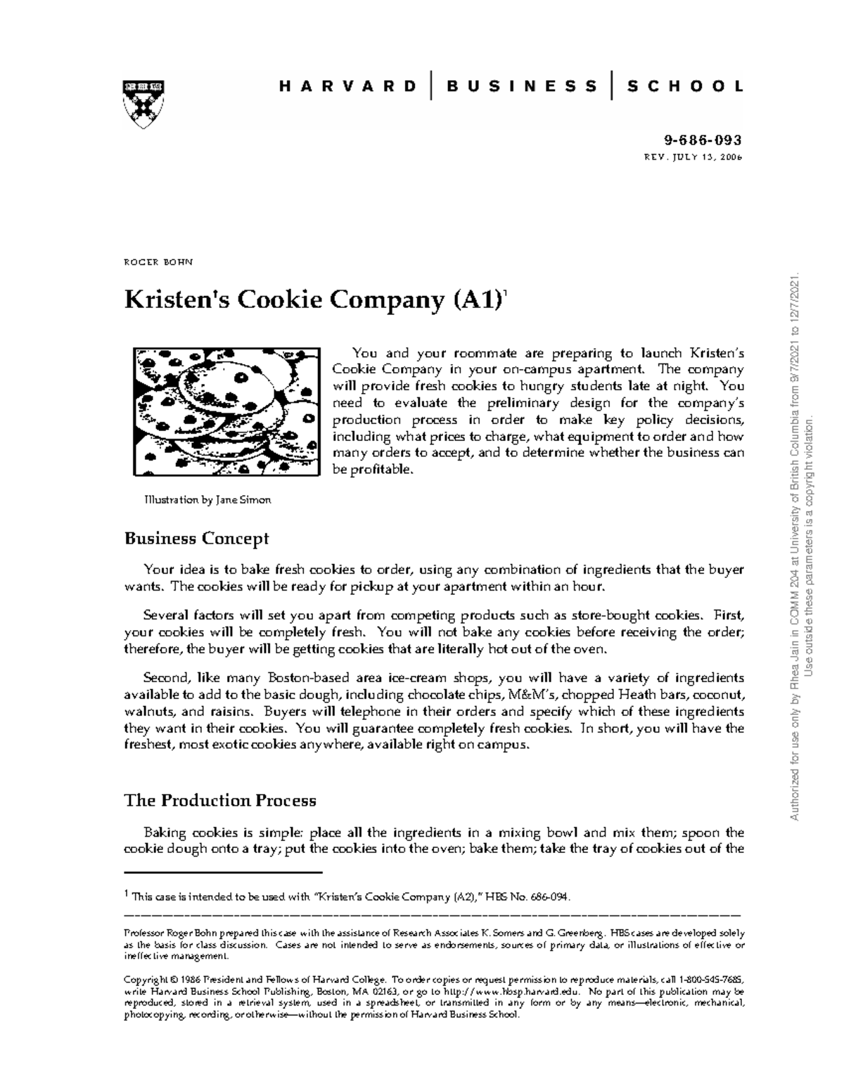 Kristen's cookies - practive notes - 9 - 6 8 6 - 0 9 3 R E V : J U L Y ...