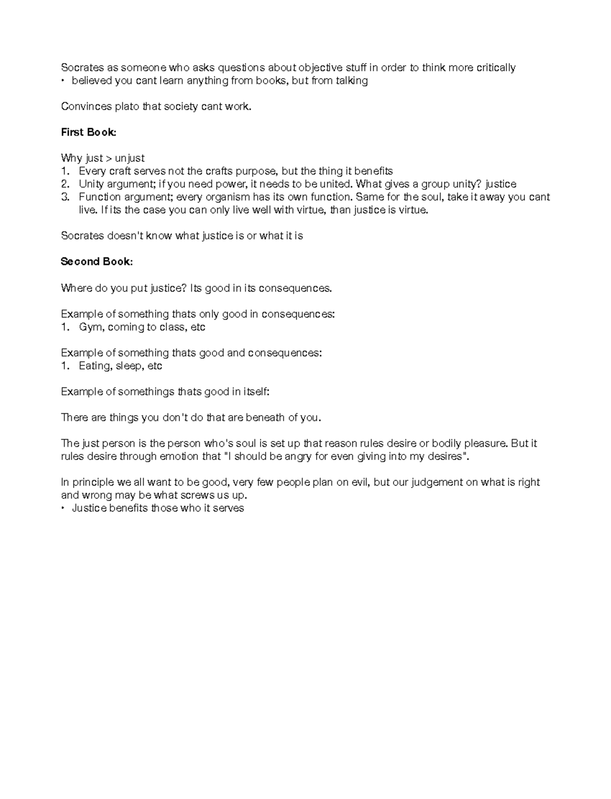 In class discussion - Socrates as someone who asks questions about ...