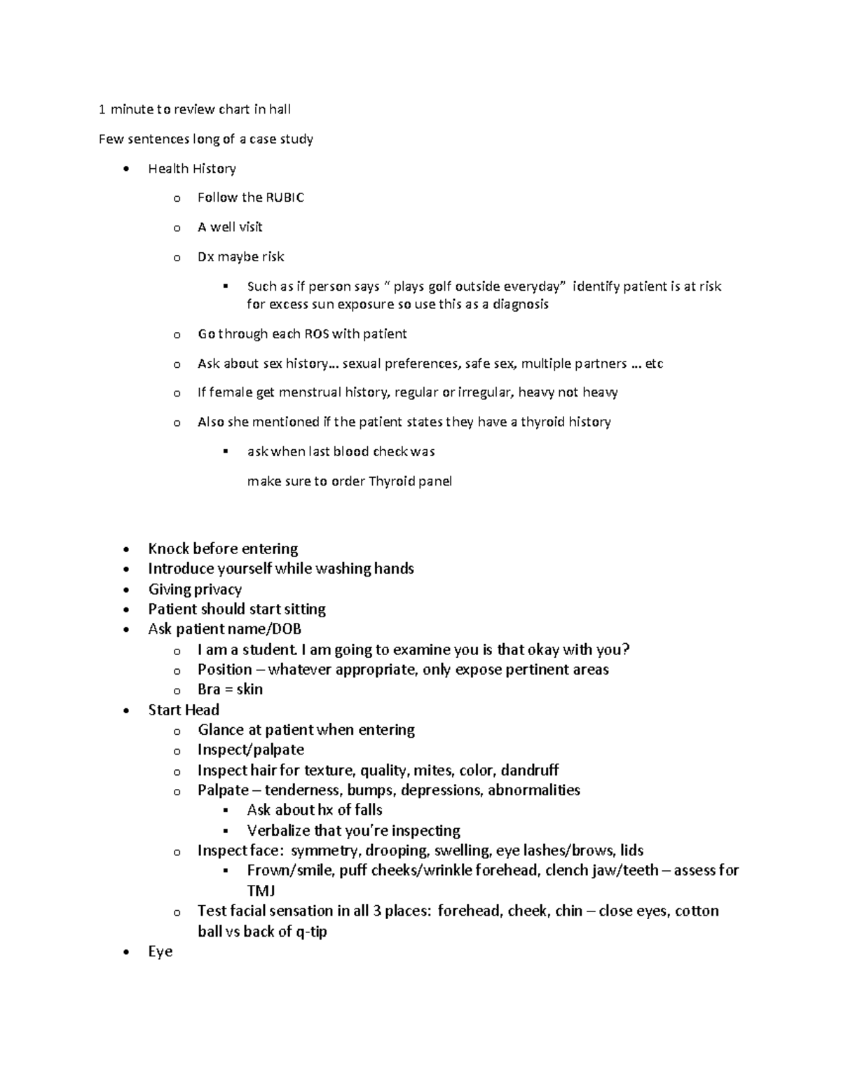 osce-test-out-osce-well-visit-guideline-1-minute-to-review-chart-in