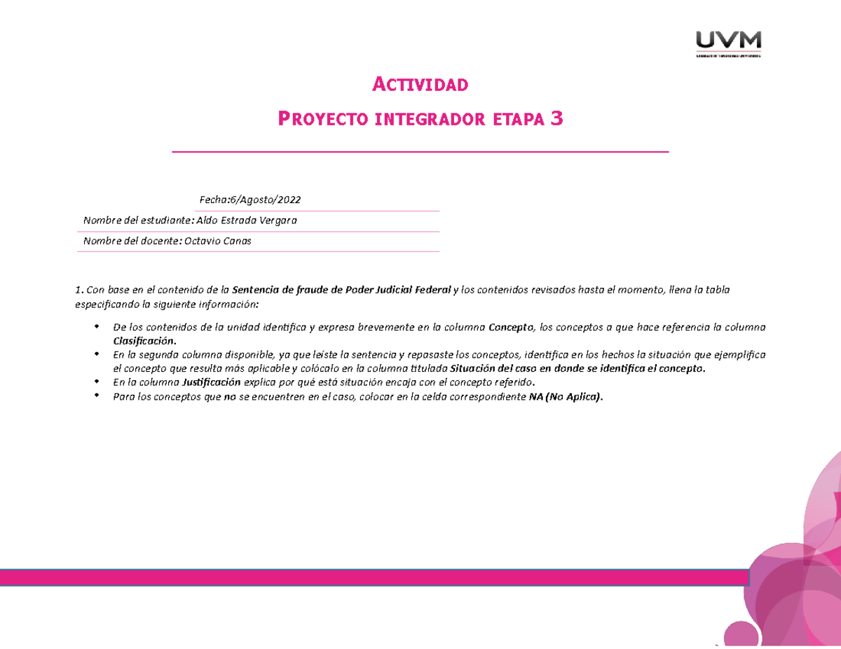 A3 EQ - Actividad de blacboard - ACTIVIDAD PROYECTO INTEGRADOR ETAPA 3 ... A3 EQ - Actividad de blacboard - ACTIVIDAD PROYECTO INTEGRADOR ETAPA 3 ...