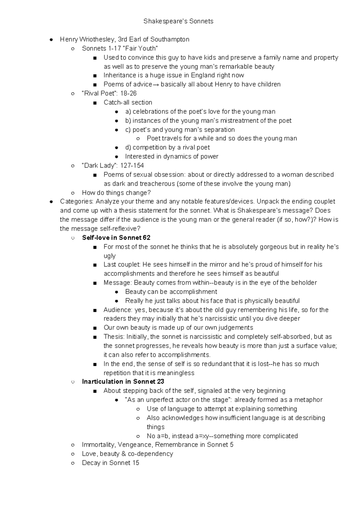 Shakespeare S Sonnets Shakespeare S Sonnets Henry Wriothesley 3rd