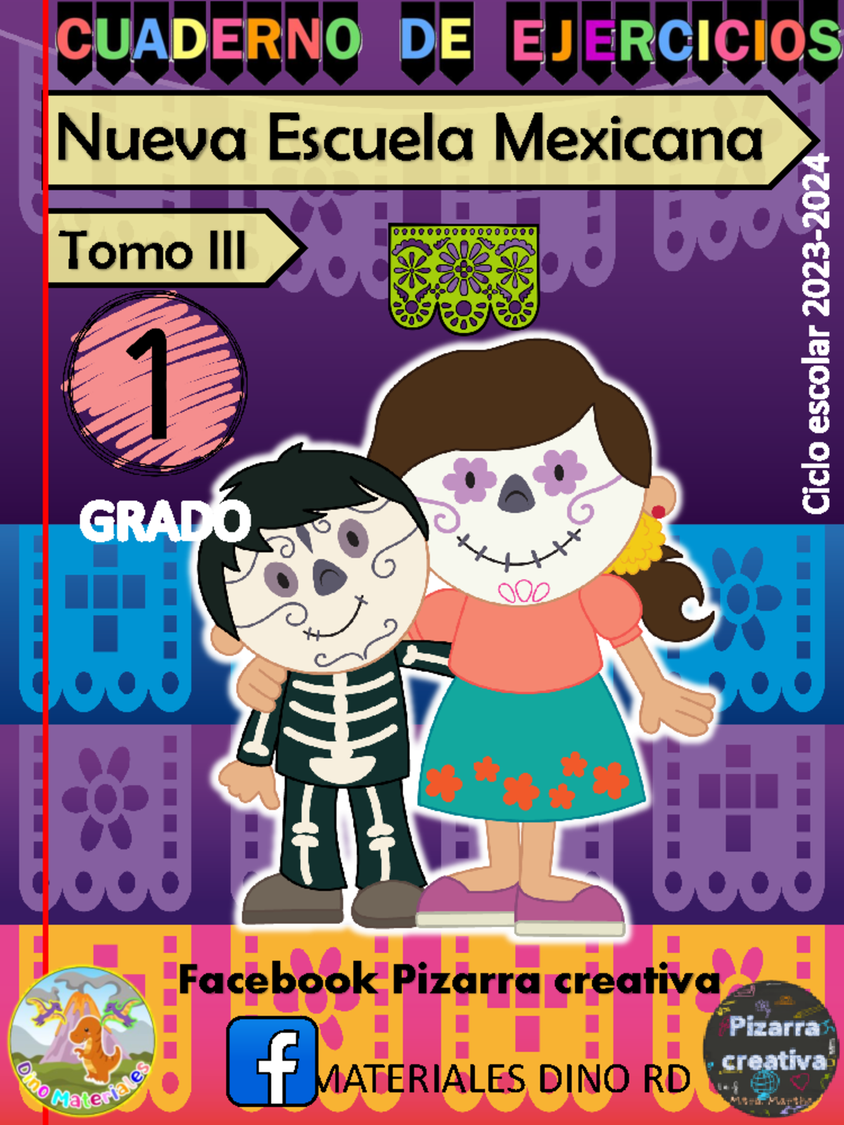 1° PC Cuaderno NEM TOMO III - MATERIALES DINO RD Facebook Pizarra creativa Nueva Escuela ...