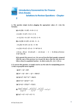 Econometric Cheat Sheet - It is meant to give you an intuitive ...