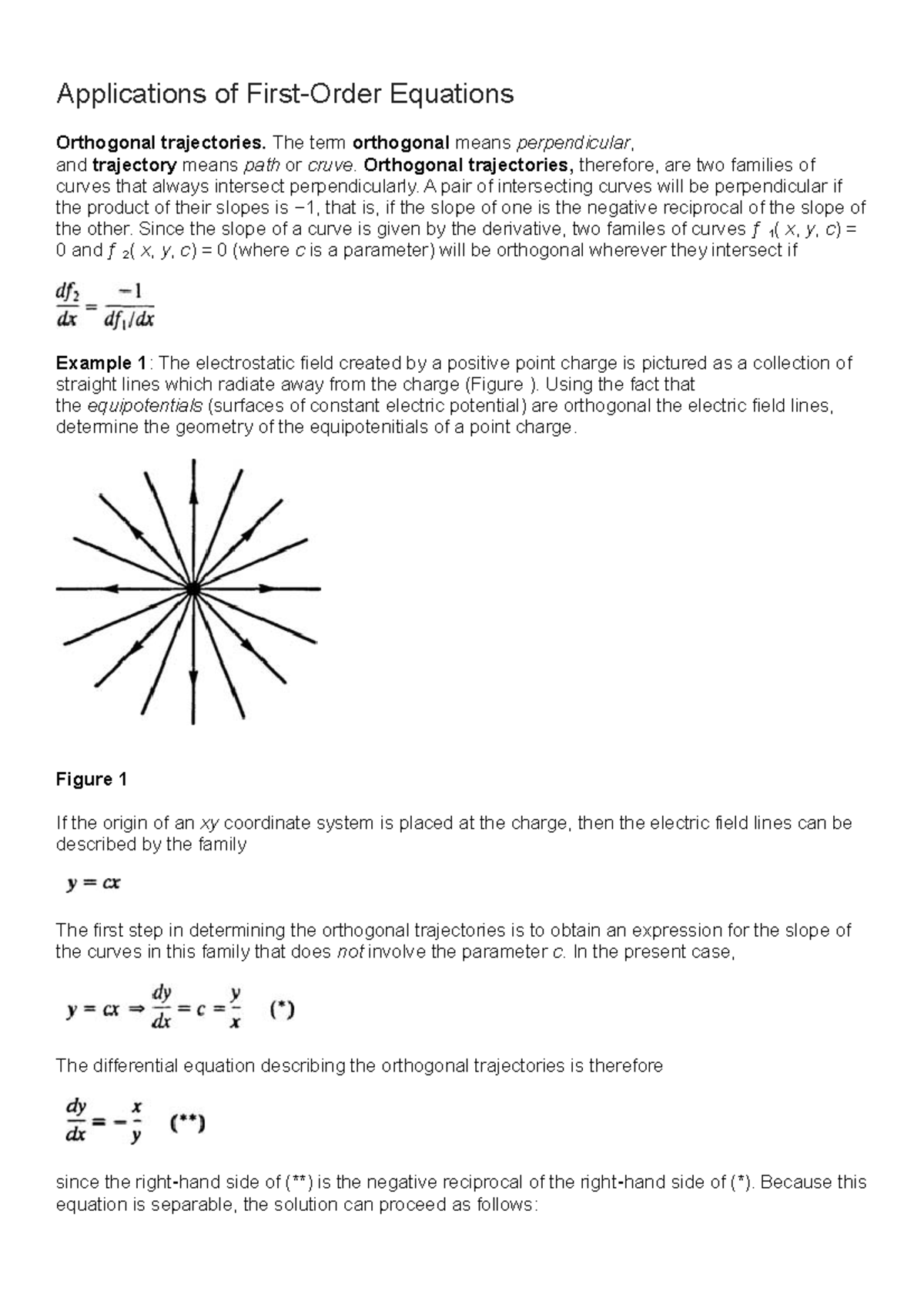 APM - Applications of First‐Order Equations - Applications of First ...