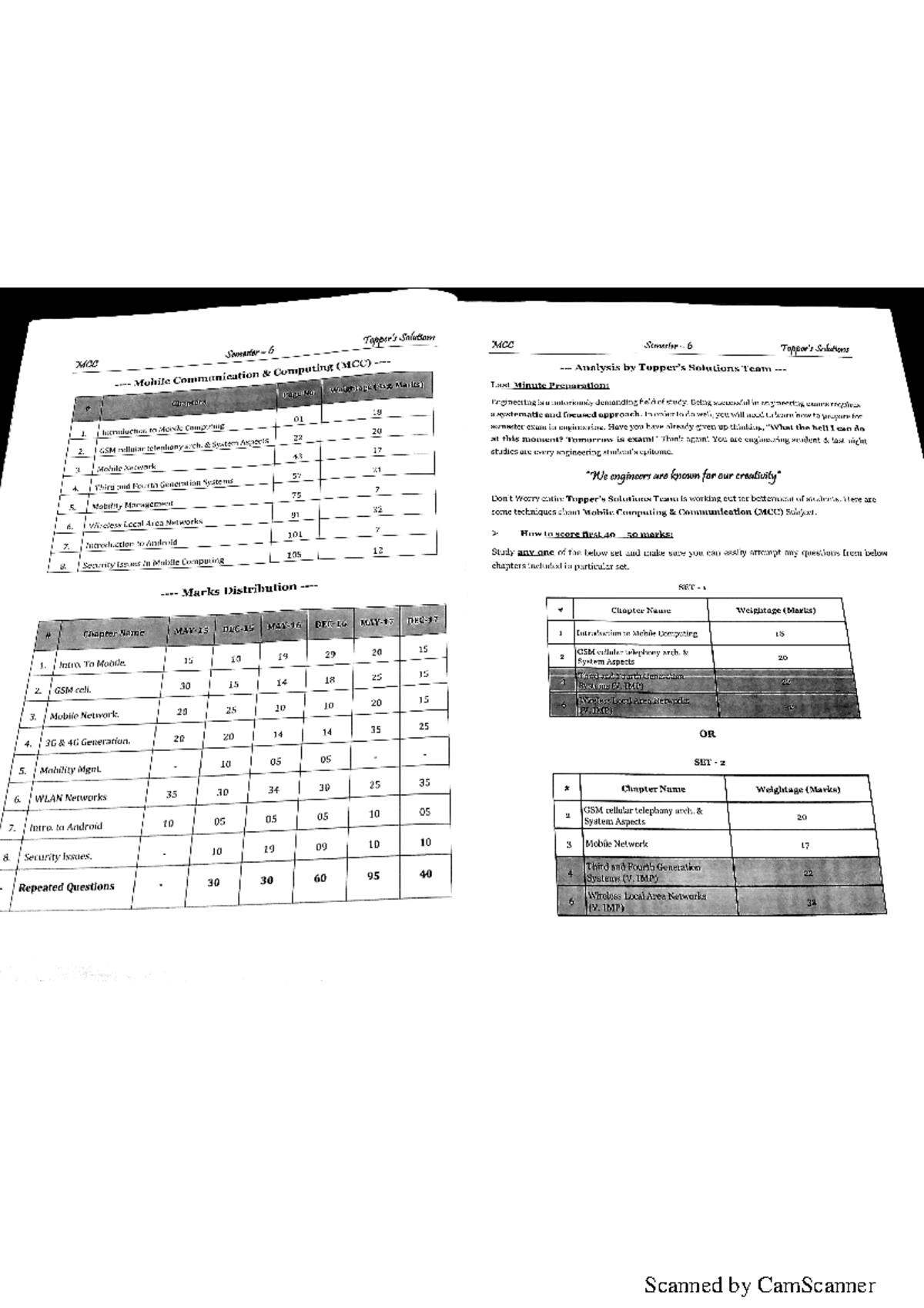 MCC - Toppers Solutions - Mobile Communication & Computing - Studocu