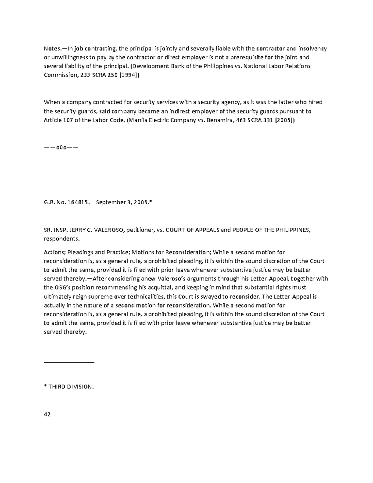 Valeroso - labor relation and standard reviewer and social legislation ...