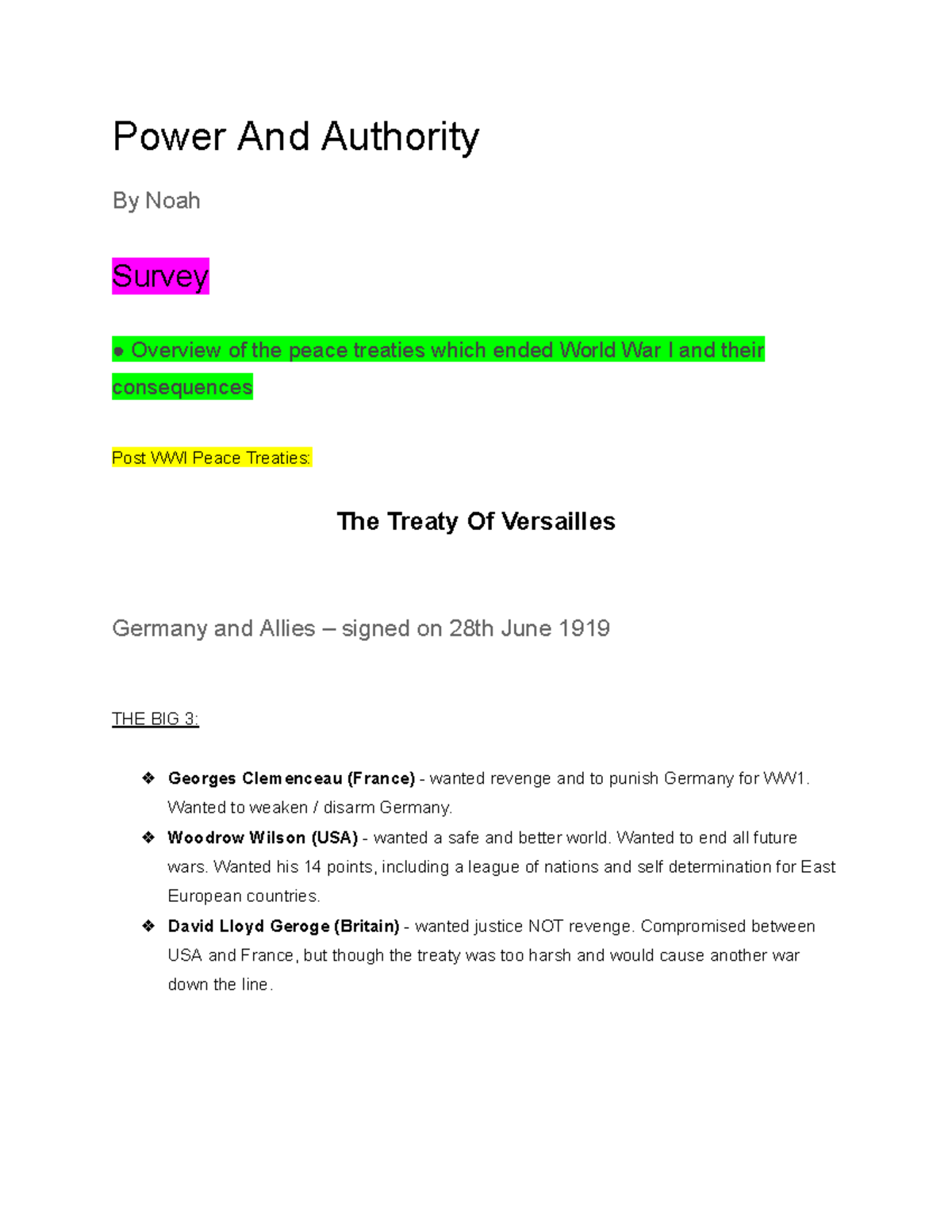 HSC Modern History - Power And Authority (Core) - Study Notes - Power ...