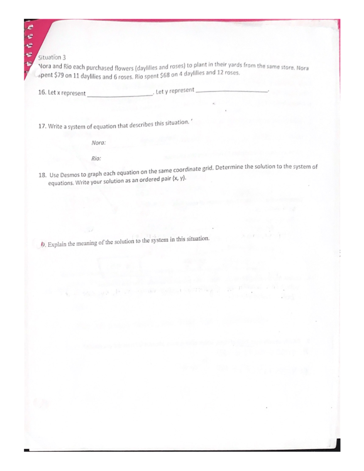 Situation 3 - Algebra Practice Assignment - MATH 1310 - Studocu