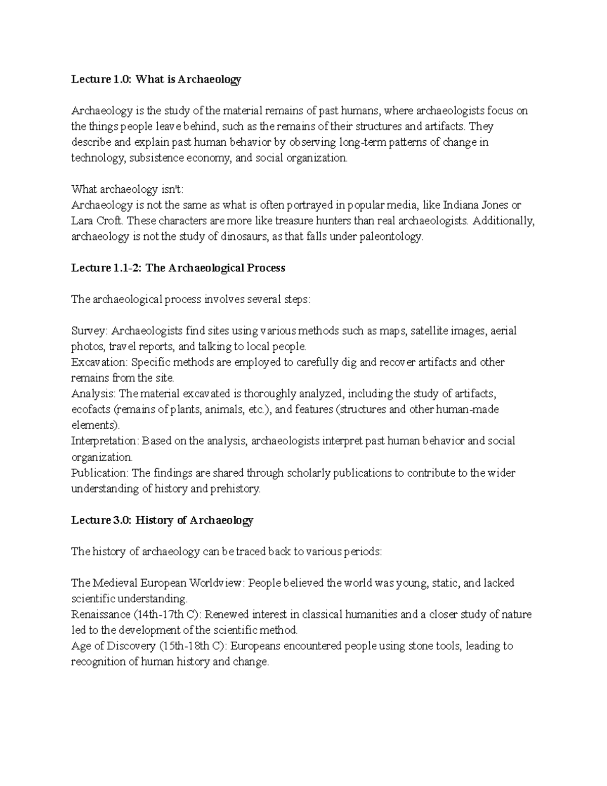Archaeology - Human history and illustrates the methods archaeologists ...
