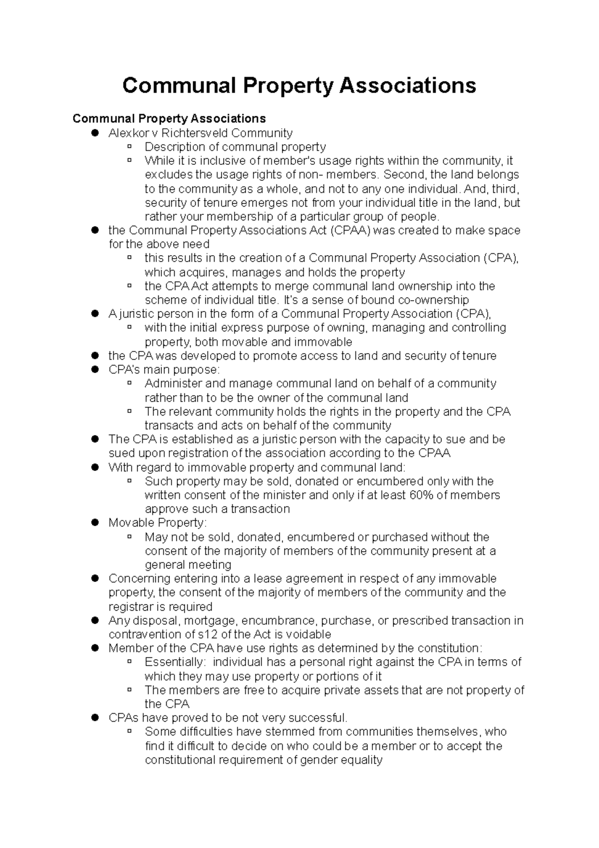 Communal Property Associations - Communal Property Associations ...