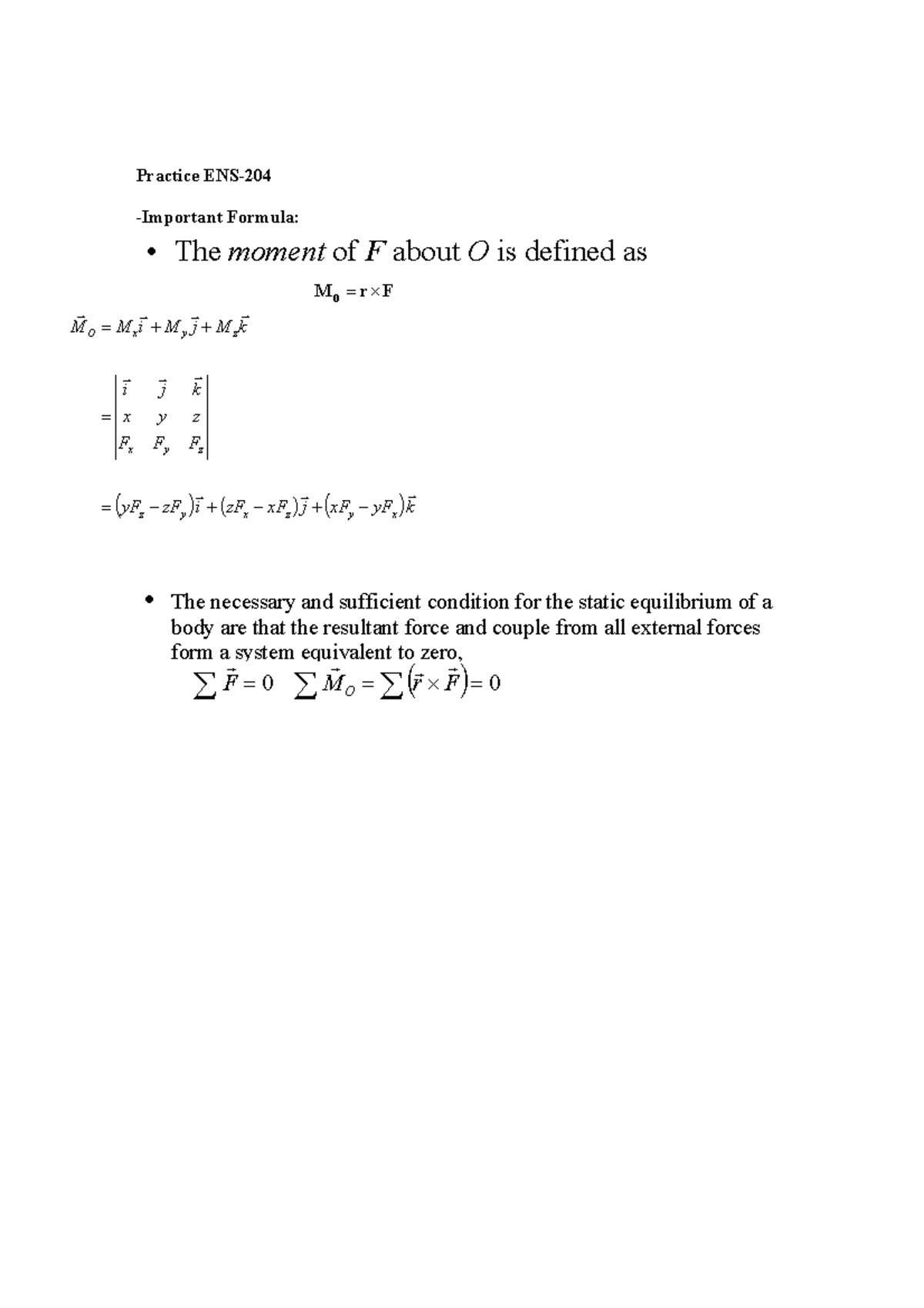 ENS204 Recitation 3 - recit 3 - Warning: TT: undefined function: 32 Practice ENS-Important ...